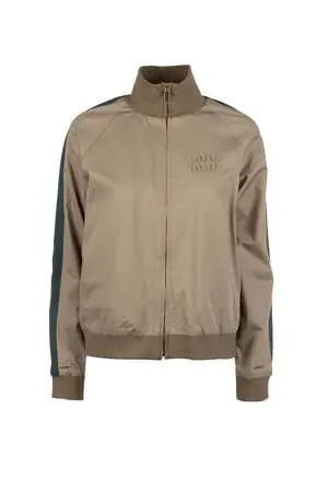 Miu Miu Miu Miu Logo Track Jacket Multicolor