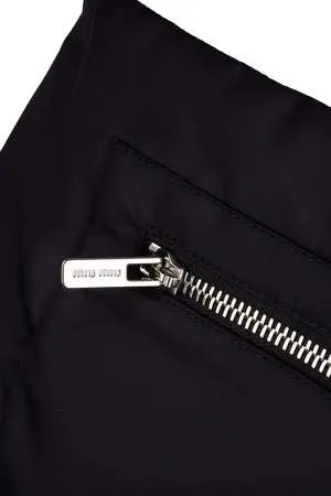 Miu Miu Black Zip Up Skirt