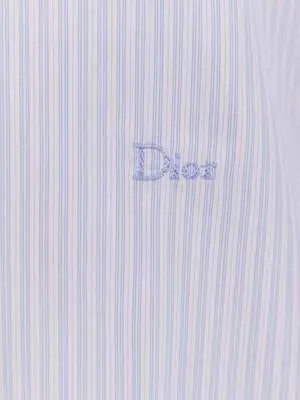 Dior Cotton Shirt With Striped Motif