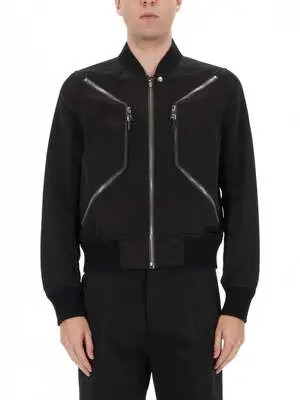 Rick Owens Heizer Flight Jacket - Black