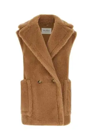 Max Mara Sleeveless Fur Coat - Multicolor
