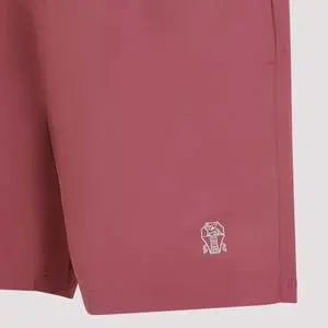 Brunello Cucinelli Corallo Polyester Swim Shorts - Red