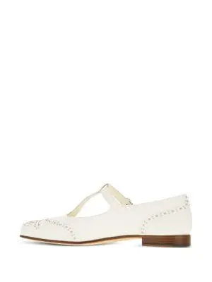 Church's Leather Mary Jane Ballet Flats With Buckle-fastening Ankle Strap - Multicolor