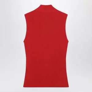 Loewe Sleeveless Ribbed High Neck Top