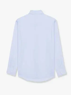 Saint Laurent Cassandre Cotton Shirt With Striped Pattern - Multicolor