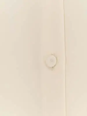 Max Mara Stretch Silk Shirt - Cream