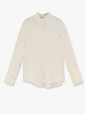 Max Mara Stretch Silk Shirt - Cream