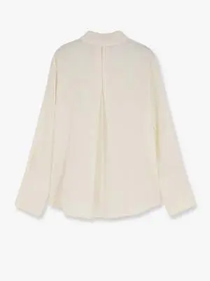 Max Mara Stretch Silk Shirt - Cream