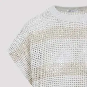 Brunello Cucinelli Striped Knit Sweater