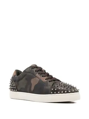 CHRISTIAN LOUBOUTIN Seavaste Camouflage Studded Sneakers - Multicolor