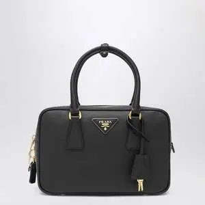 Prada Saffiano Leather Top-handle Bag - Black
