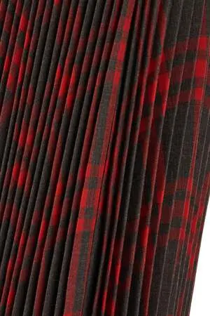 Burberry Pleated Skirt With Checked Pattern