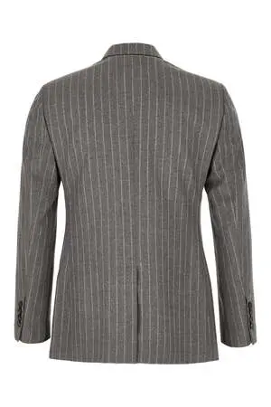 Brunello Cucinelli Double-breasted Striped Blazer - Multicolor