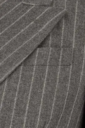 Brunello Cucinelli Double-breasted Striped Blazer - Multicolor