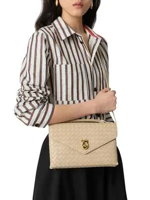 Bottega Veneta Intrecciato Knot Lock Bag - Multicolor
