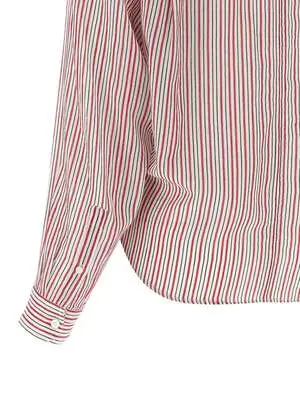 Isabel Marant Étoile Nath' Striped Cotton Voile Shirt - Red