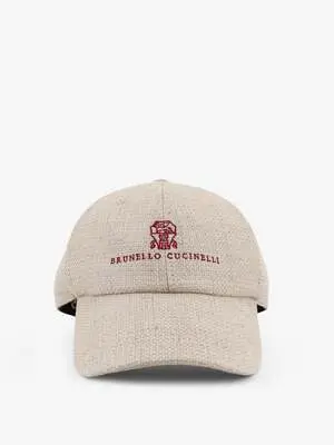 Brunello Cucinelli Silk, Linen, And Wool Baseball Cap - Multicolor
