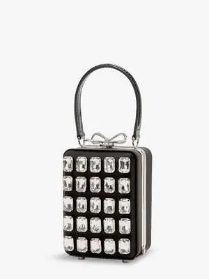 SELF-PORTRAIT Embellished Shoulder Bag With Crystal Bow