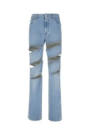 Coperni Cutout Straight Leg Jeans