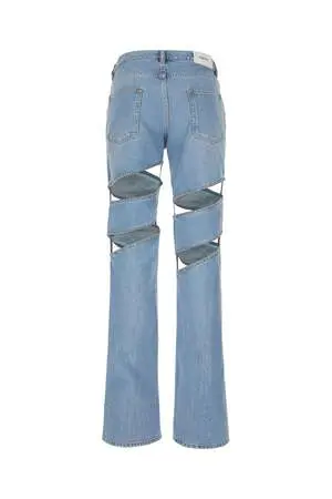 Coperni Cutout Straight Leg Jeans