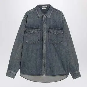 JW Anderson Mid- Oversized Denim Shirt - Blue