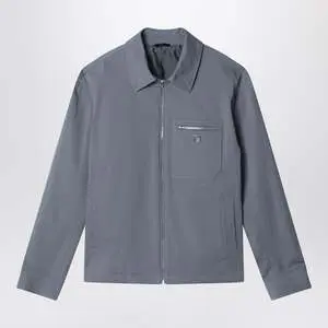 Fendi Grey Gabardine Blouson - Gray