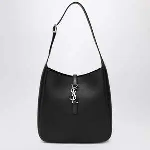 Saint Laurent Small Le 5 A 7 Leather Bag - Black