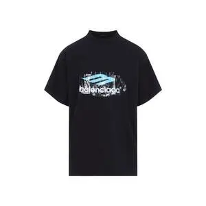 Balenciaga Oversized T-shirt - Black
