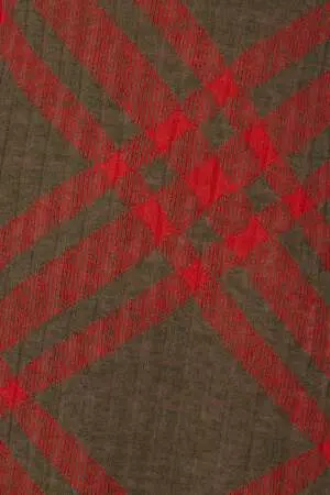 Burberry Long Sleeve Printed Dress - Multicolor