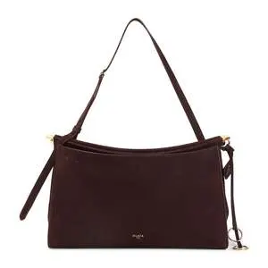 Alaïa Calf Leather Nabuk Bag - Red
