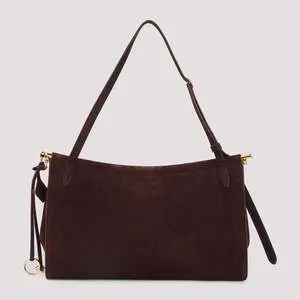 Alaïa Calf Leather Nabuk Bag - Red