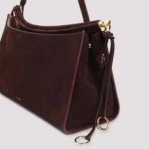 Alaïa Calf Leather Nabuk Bag - Red