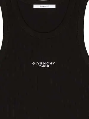 Givenchy Cotton Blend Tank Top - Black