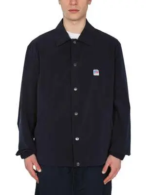 BOSS X Russell Athletic Relaxed Fit Jacket With Logo Detail - Blue