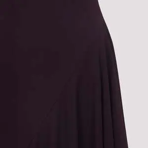 Alaïa Sleeveless Asymmetrical Draped Viscose Dress