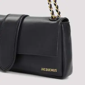 Jacquemus Le Bambino Chaine Lamb Leather Handbag - Black