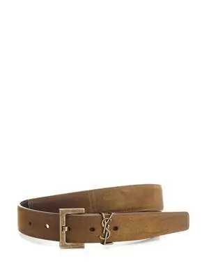 Saint Laurent Cassandre Belt - Brown
