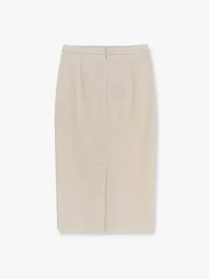 Max Mara Stretch Virgin Wool Pencil Skirt