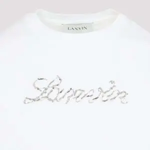 LANVIN Embroidered Script Logo T-shirt