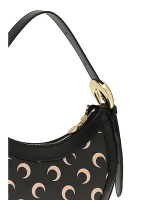MARINE SERRE Moon Mini Shoulder Bag - Black