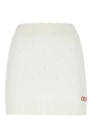 Chloé Knit Skirt With Logo Detail - Multicolor