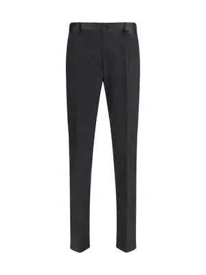 Dolce & Gabbana Tailored Striped Trousers - Black