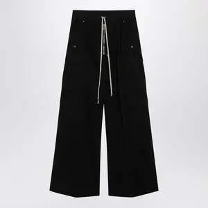 Rick Owens Double Cargo Jumbo Bela Trousers - Black