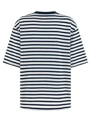 AMI Paris Marinière Cotton Crewneck T-shirt