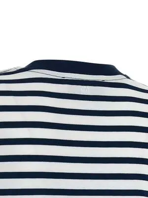 AMI Paris Marinière Cotton Crewneck T-shirt