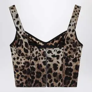 Dolce & Gabbana Leopard-print Bustier