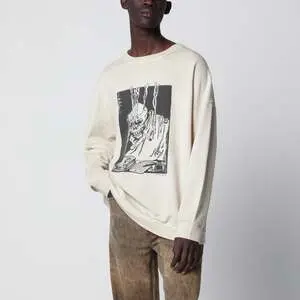 Our Legacy Angry Fan Mail" Print Cotton Blend Sweatshirt - Black