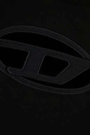 DIESEL® Cropped Sweatshirt With Cutout Logo
