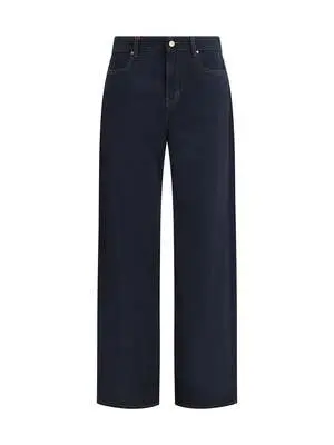 Max Mara Cotton Satin Baggy Pants - Blue