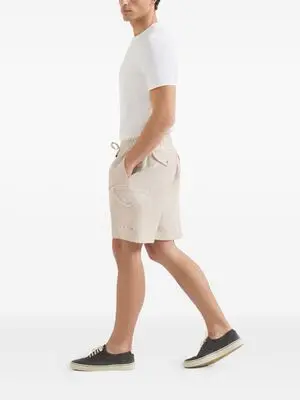 Brunello Cucinelli Linen Cargo Shorts - Multicolor